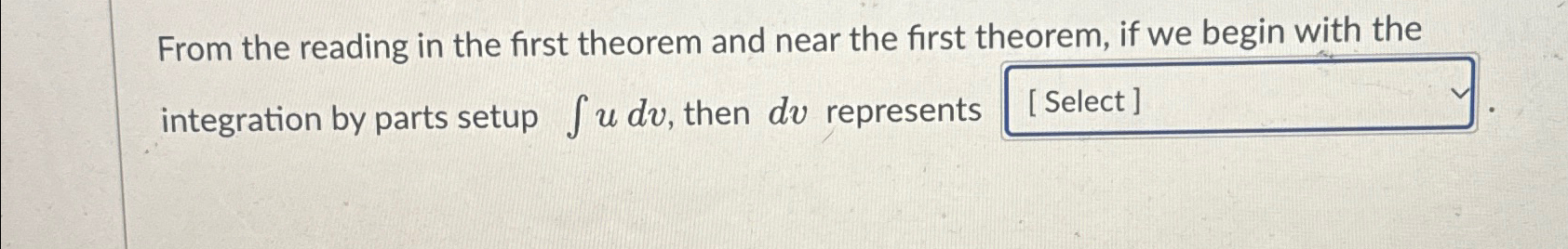 Solved From the reading in the first theorem and near the | Chegg.com