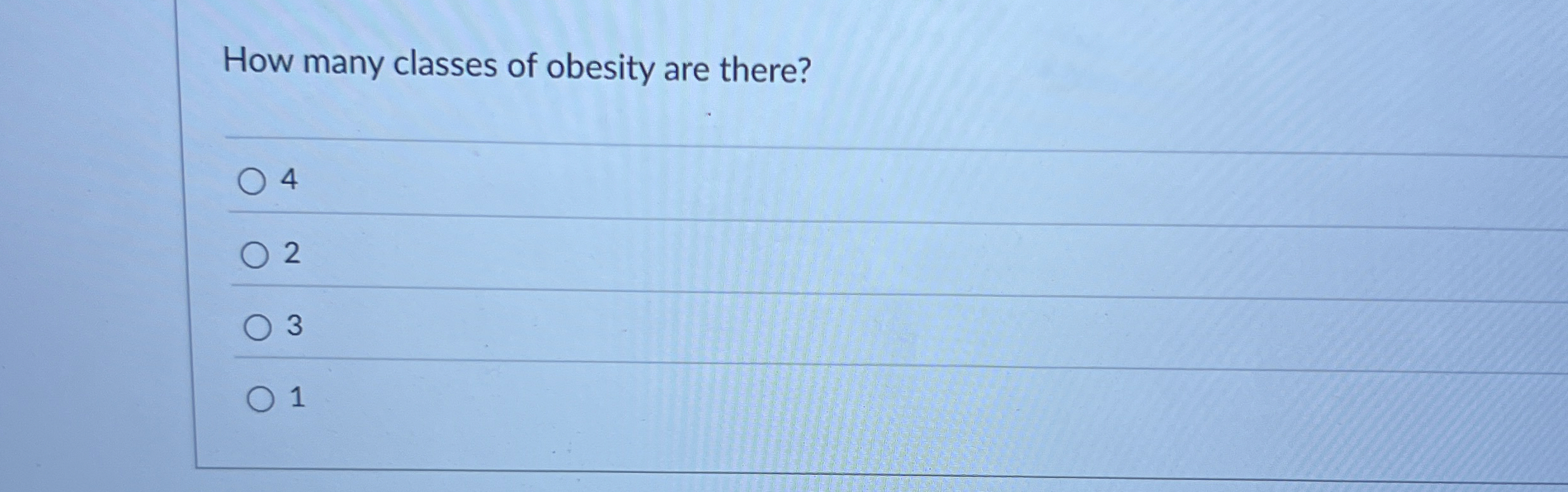 Solved How many classes of obesity are there?4231 | Chegg.com