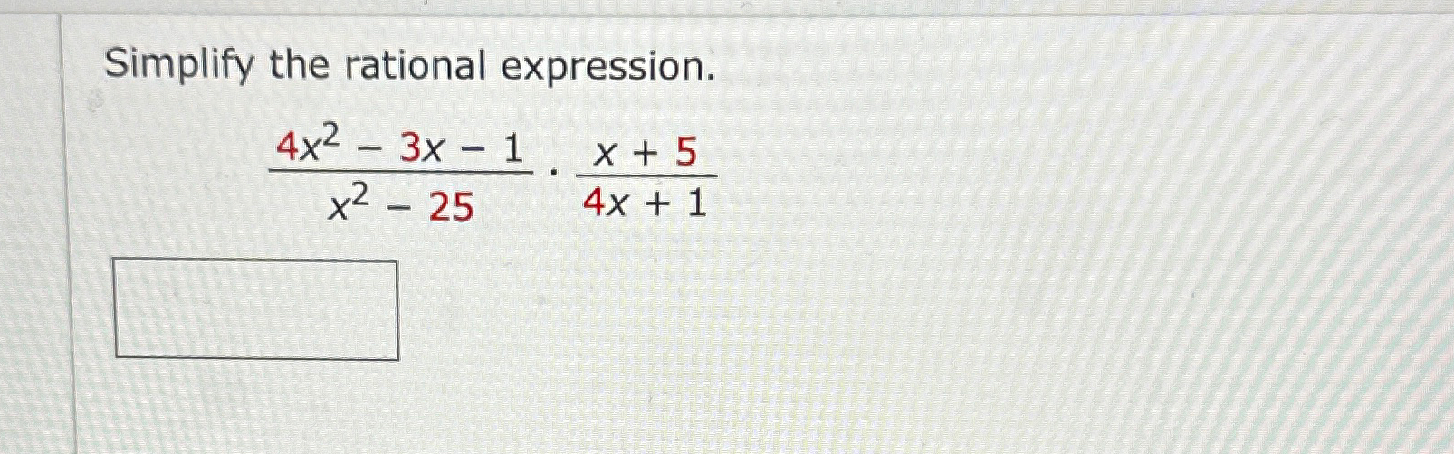 Solved Simplify the rational | Chegg.com