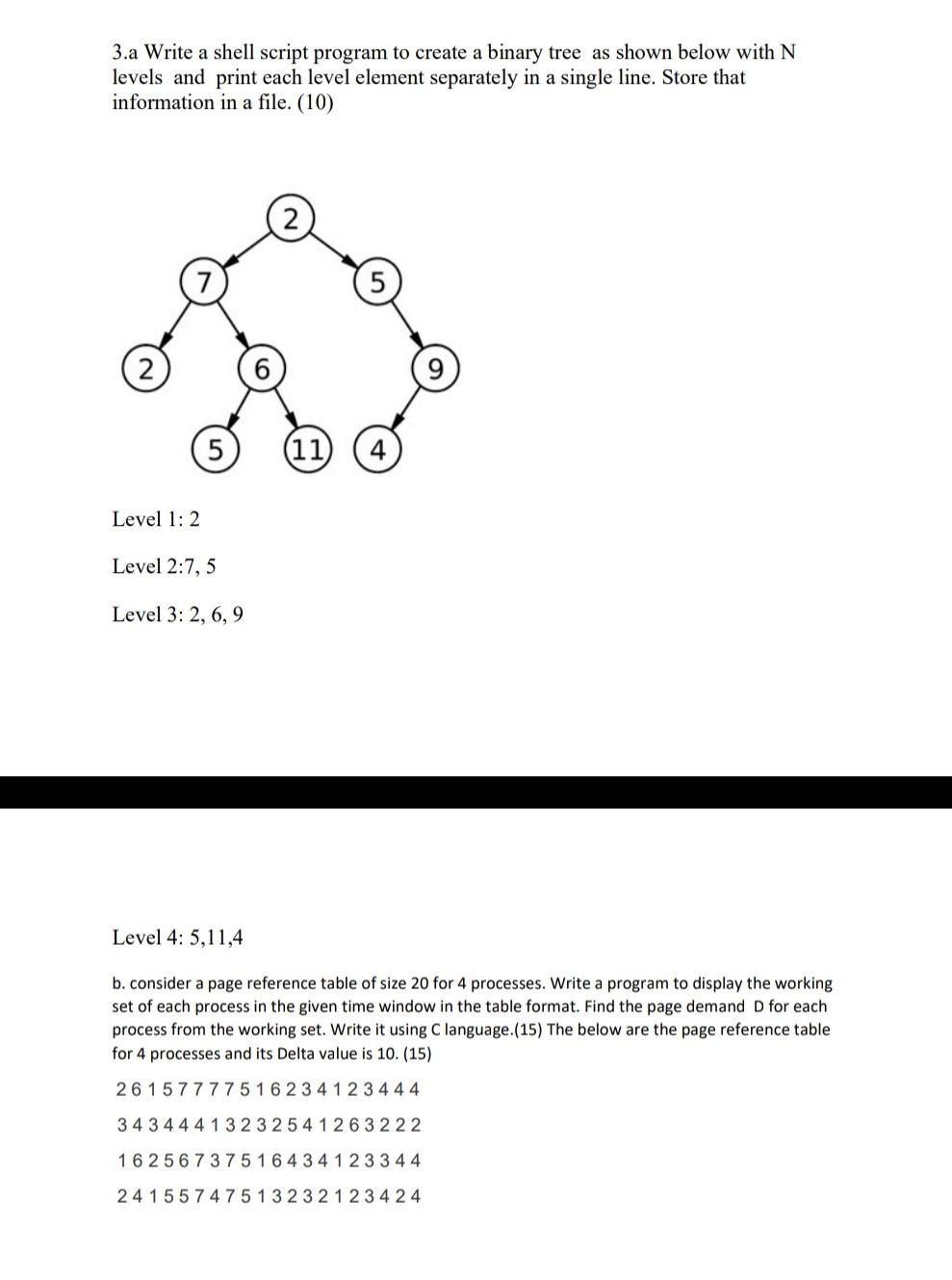 Solved 3a Write A Shell Script Program To Create A Binary 0616