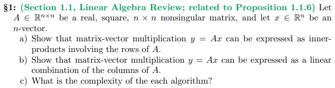 Solved Chapter 1 (Gaussian Elimination and Its Variants) | Chegg.com