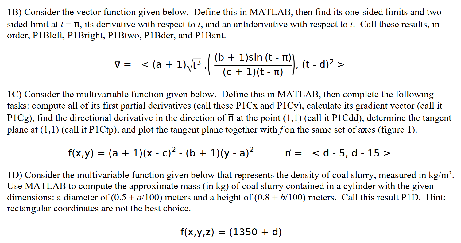 Solved MATLAB Script Let a=1, b=2,c=3,and d=6. ﻿Excercise | Chegg.com