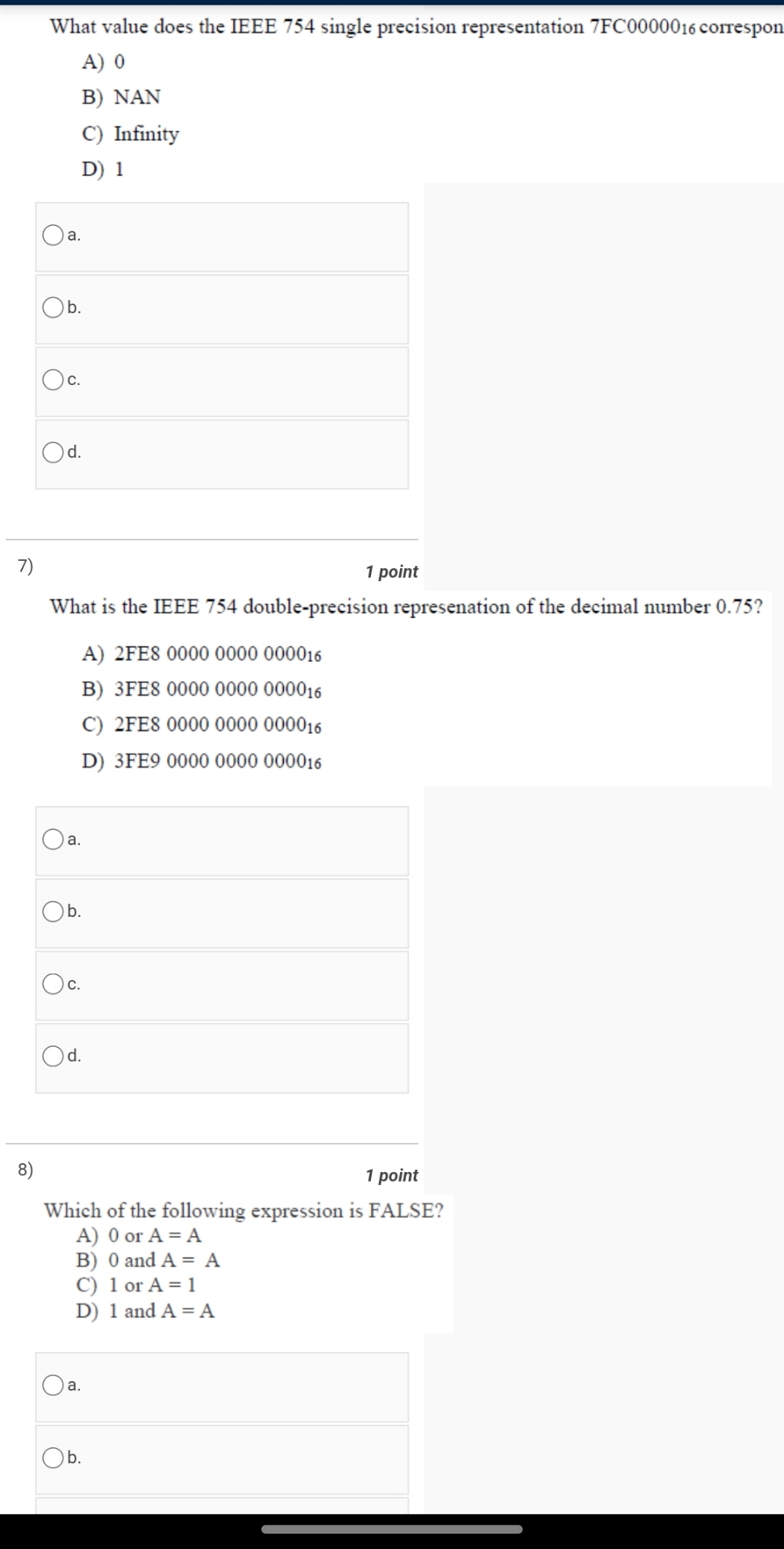 Solved What value does the IEEE 754 ﻿single precision | Chegg.com