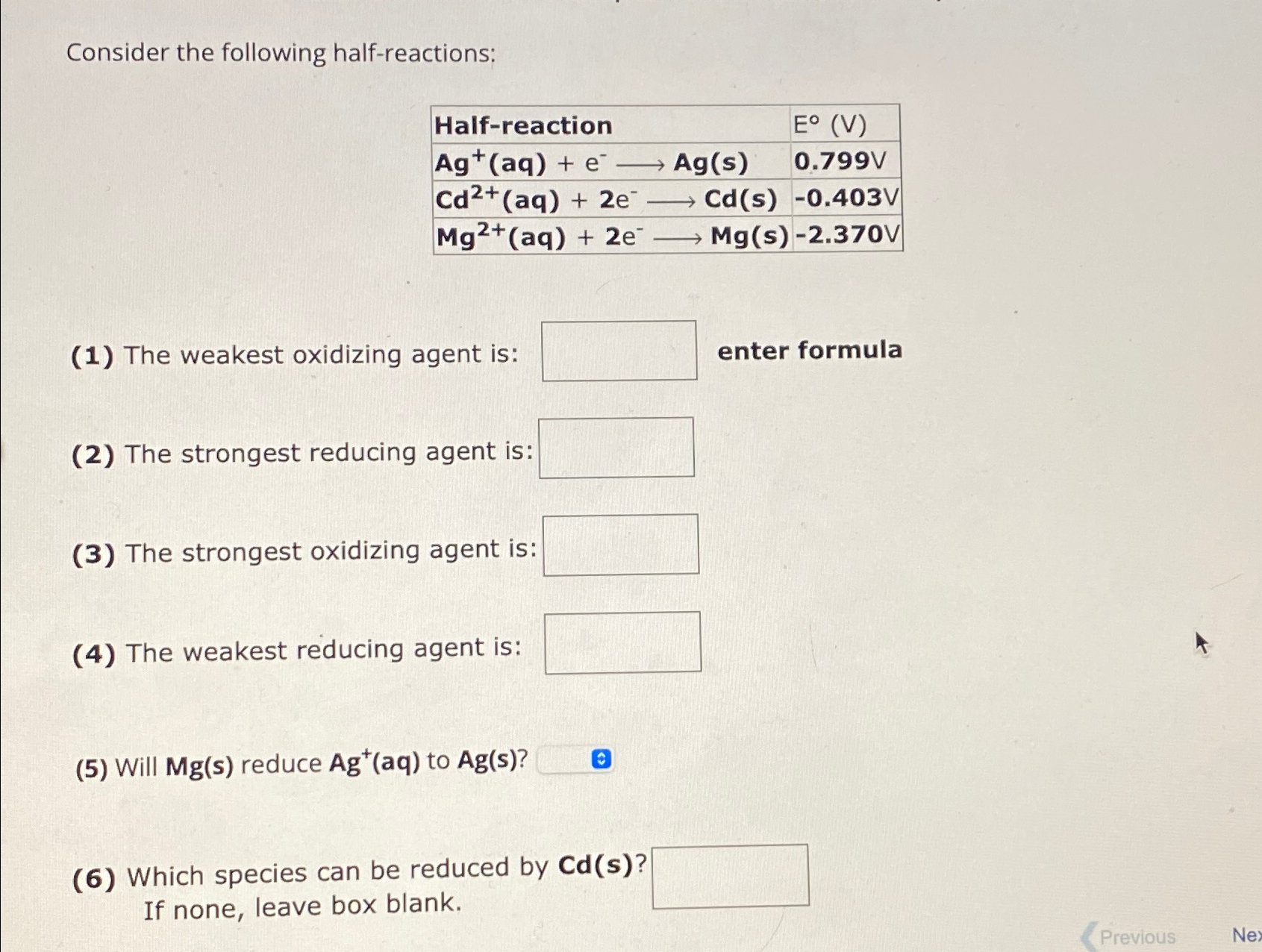 Solved Consider the following | Chegg.com
