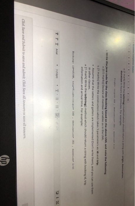 Solved QUESTION Flight -origin: String destination: String - | Chegg.com
