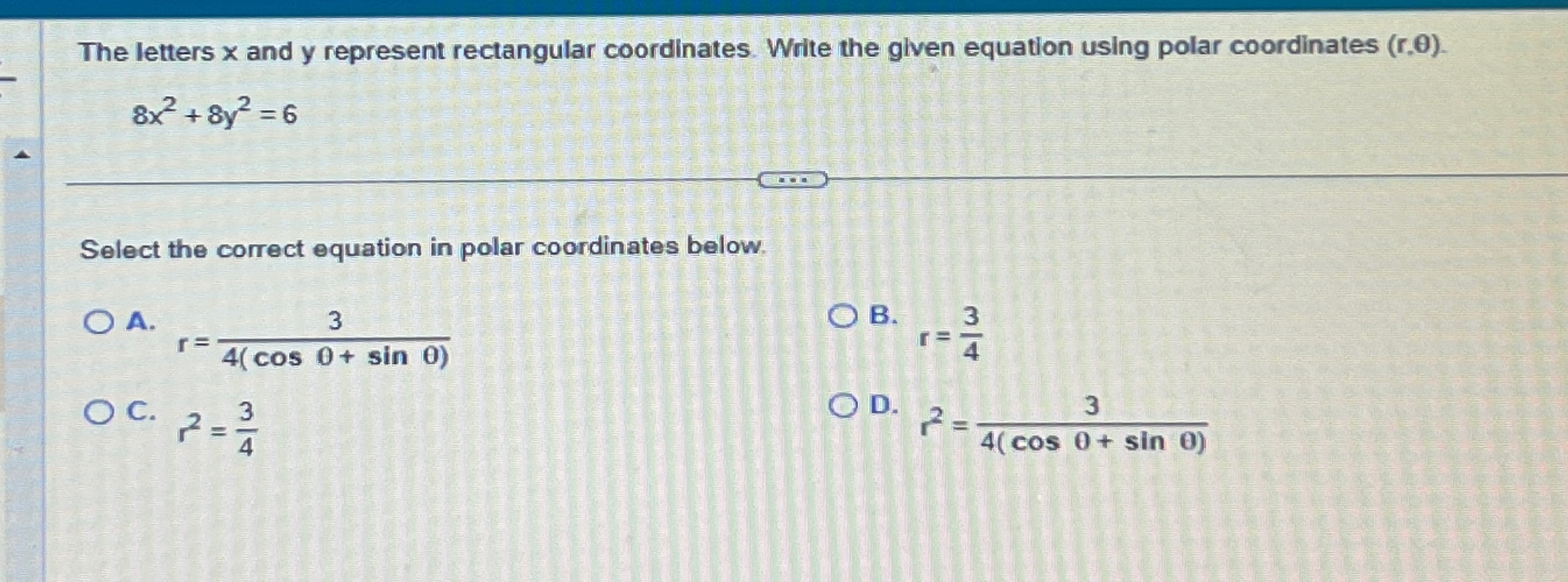 Solved The letters x ﻿and y ﻿represent rectangular | Chegg.com