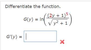 Solved Differentiate the | Chegg.com