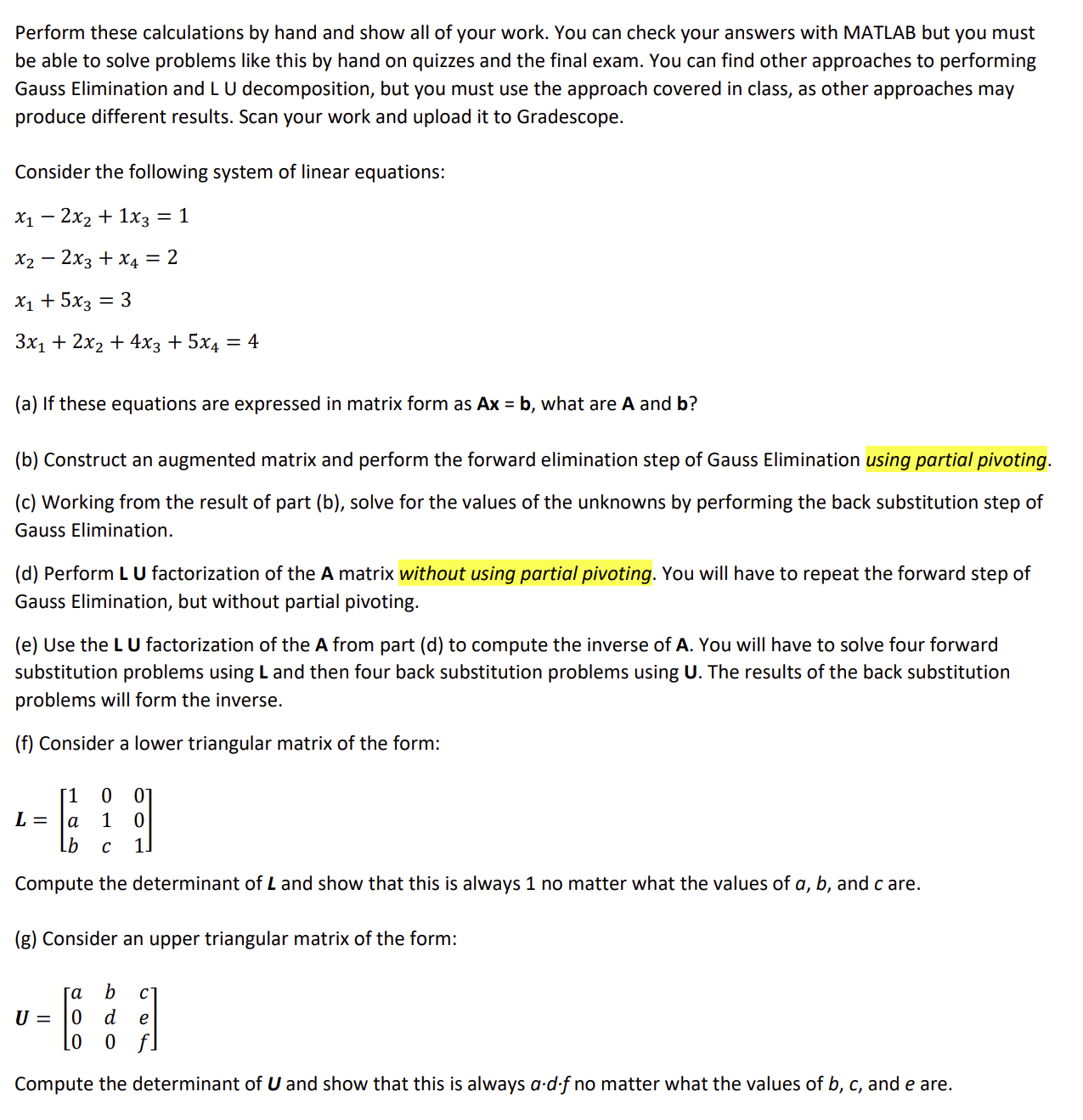 Solved Perform these calculations by hand and show all of | Chegg.com