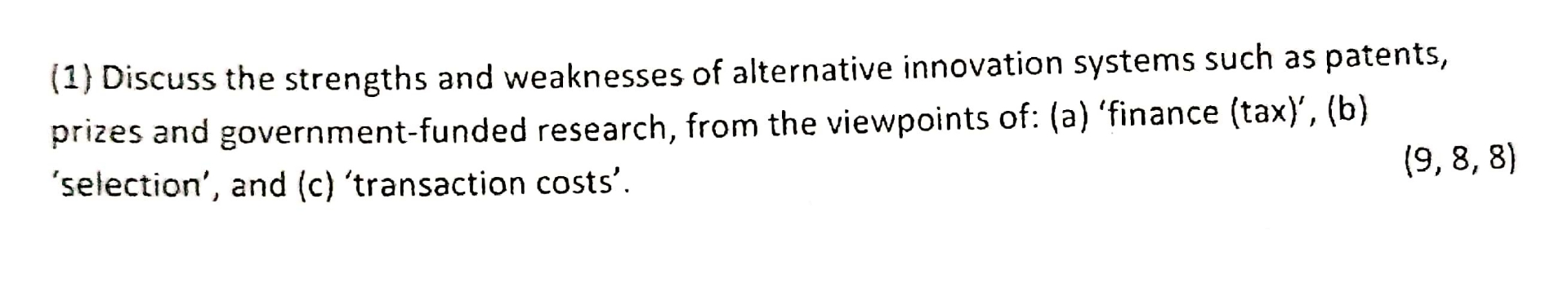 Solved (1) ﻿Discuss the strengths and weaknesses of | Chegg.com