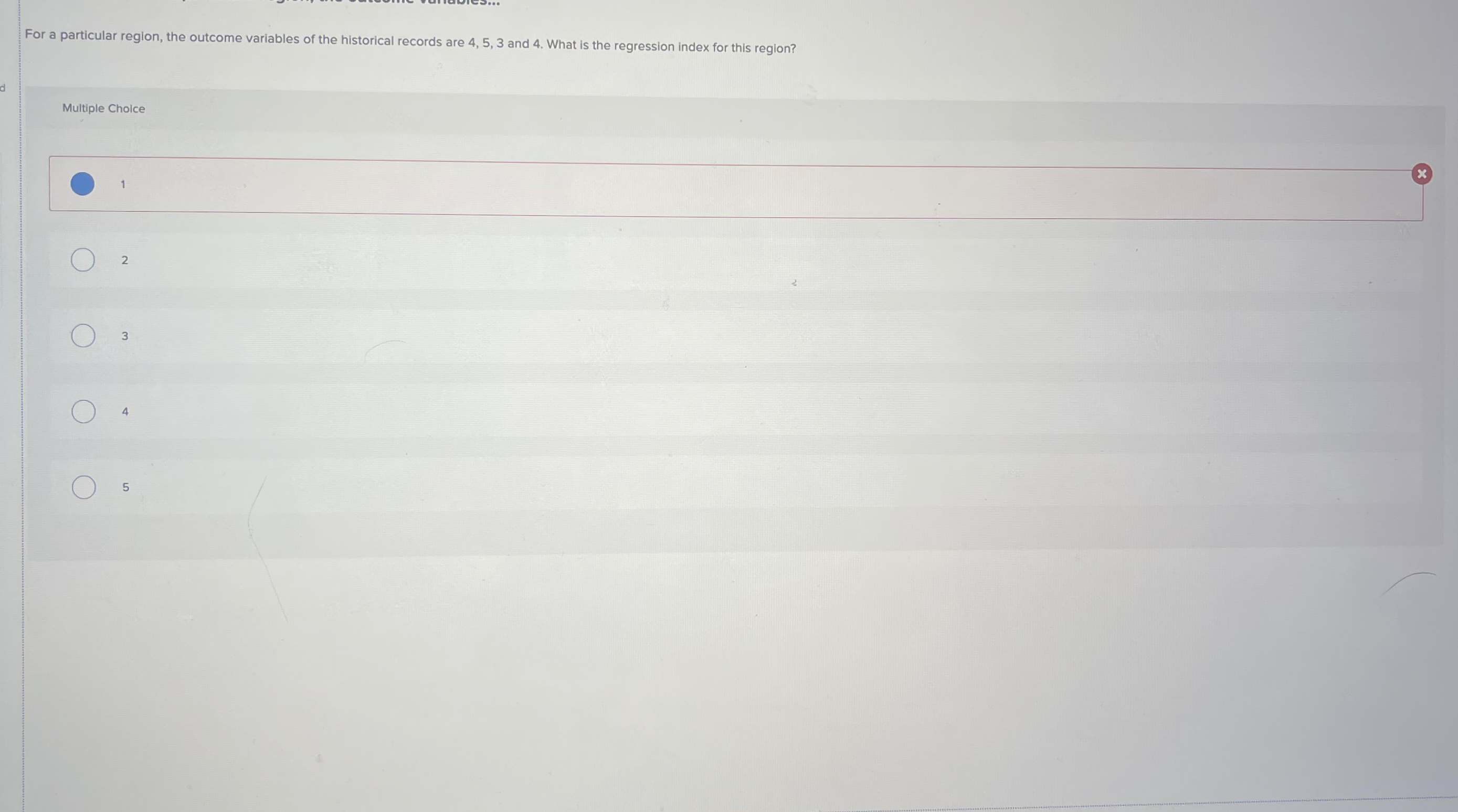 For a particular region, the outcome variables of the | Chegg.com