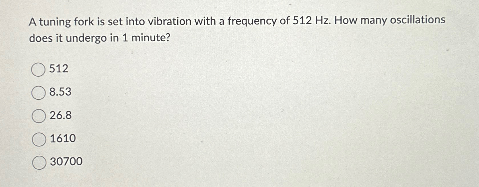 Solved A tuning fork is set into vibration with a frequency | Chegg.com