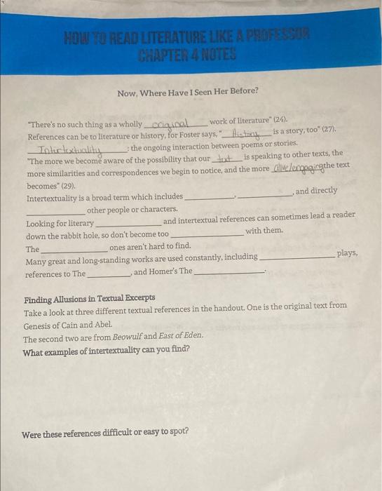 Now, Where Have I Seen Her Before? "There's no such | Chegg.com