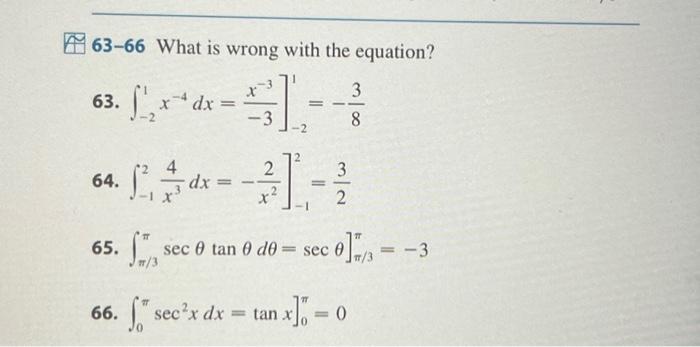 Solved 63-66 What is wrong with the equation? 63. | Chegg.com