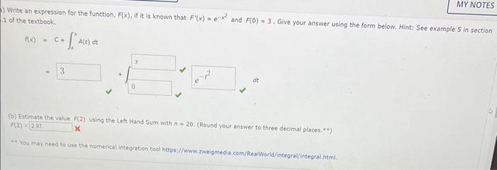 Solved Write an expression for the function, F(x), if it is | Chegg.com