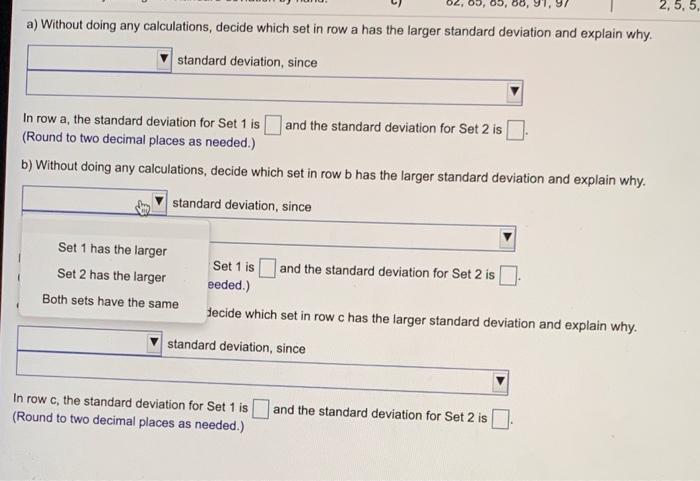 Solved Set 1 For each lettered part, a through c, examine | Chegg.com