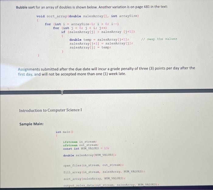 Solved complete lab #7 make sure its c++ and can run with no | Chegg.com