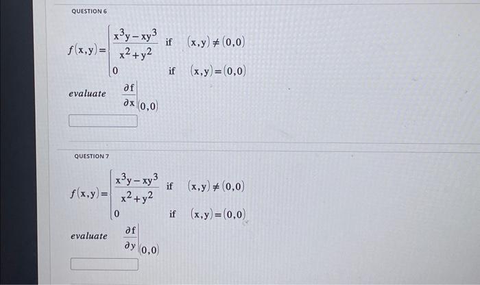 Solved QUESTION 6 \\[ f(x, y)=\\left\\{\\begin{array}{lll} | Chegg.com