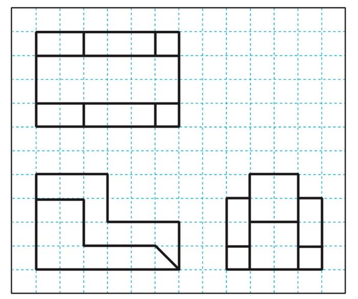 Solved Given three incomplete views of multi-view drawing, | Chegg.com