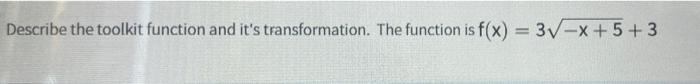 Solved Describe the toolkit function and it's | Chegg.com