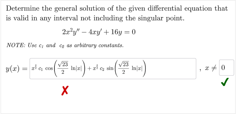Solved Determine the general solution of the given | Chegg.com