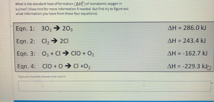Solved What is the standard heat of formation (AHM) of | Chegg.com