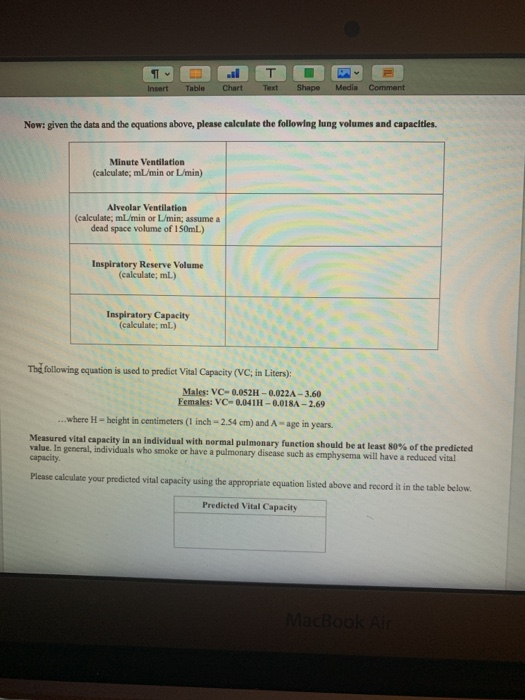 T Insert Table Chart Text Shape Media Comment Now: | Chegg.com