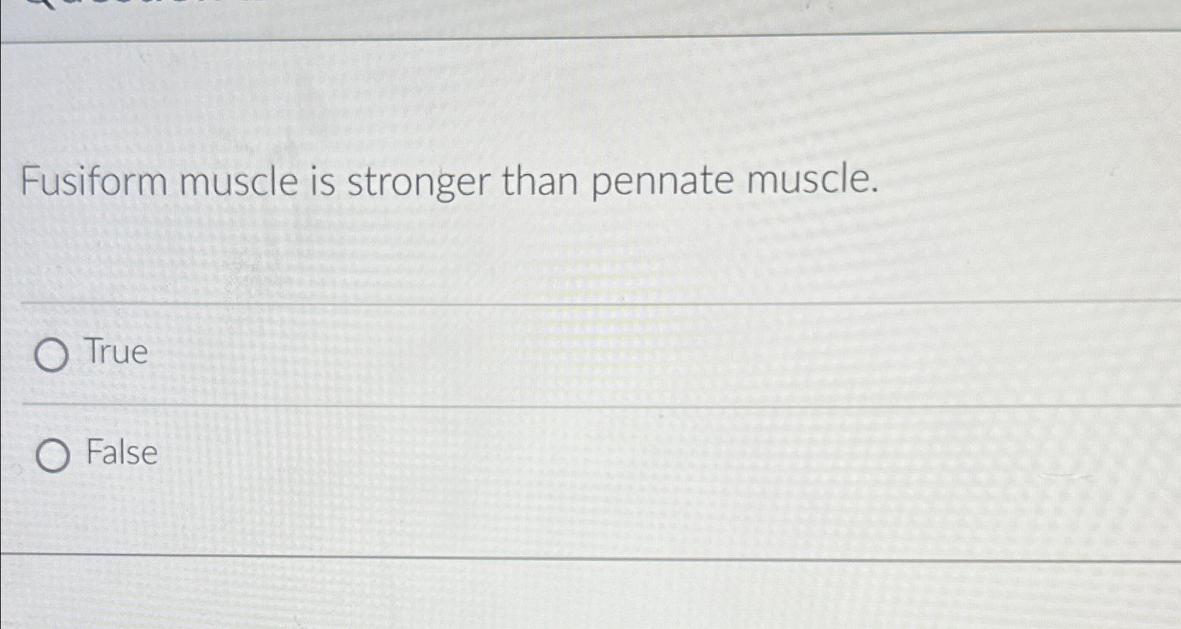Solved Fusiform muscle is stronger than pennate | Chegg.com