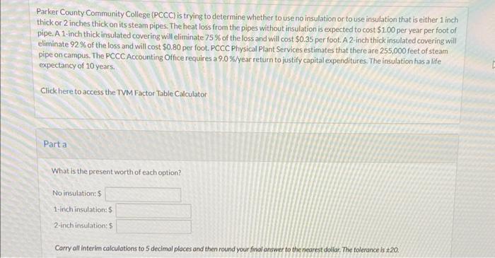 Solved Parker County Community College (PCCC) is trying to | Chegg.com