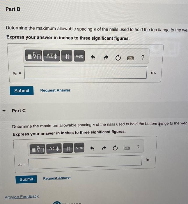 Solved The beam is constructed from three boards. The | Chegg.com