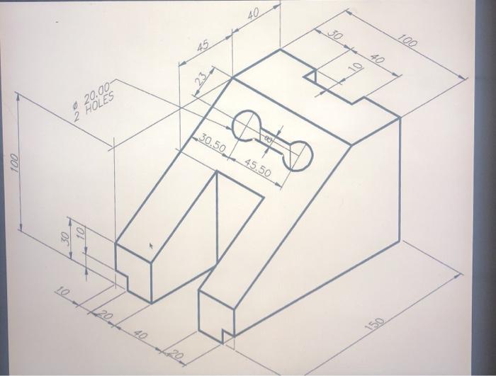 Solved pla draw its section view and NOT its orthographic | Chegg.com