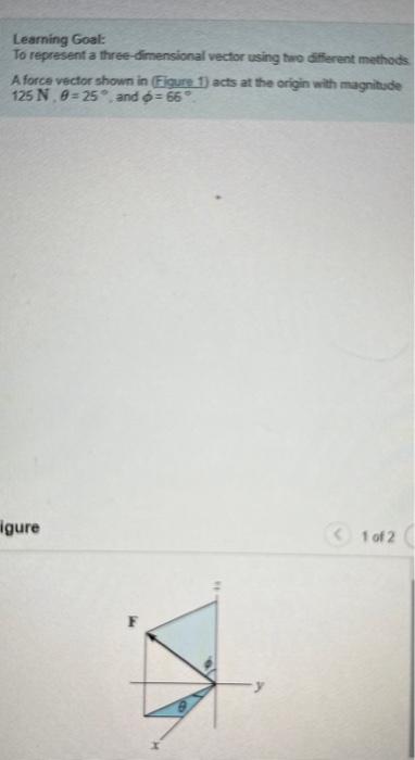 Solved Leaming Goal: To represent a three-dimensional vector | Chegg.com