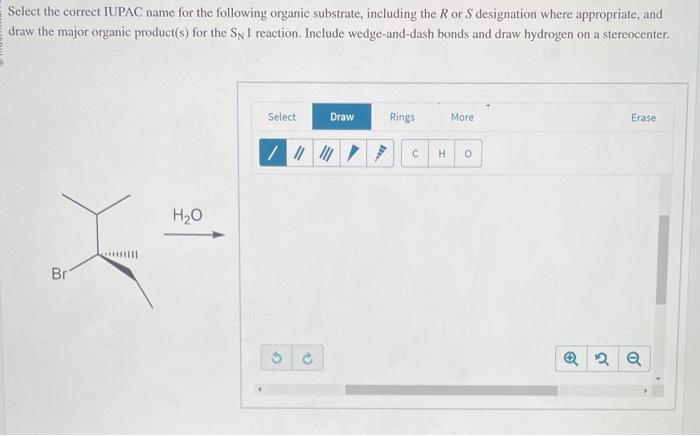 Solved Select the correct IUPAC name for the following | Chegg.com