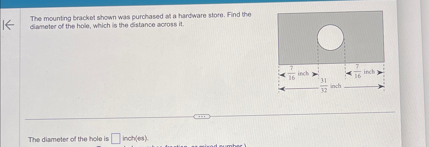 Solved The mounting bracket shown was purchased at a | Chegg.com