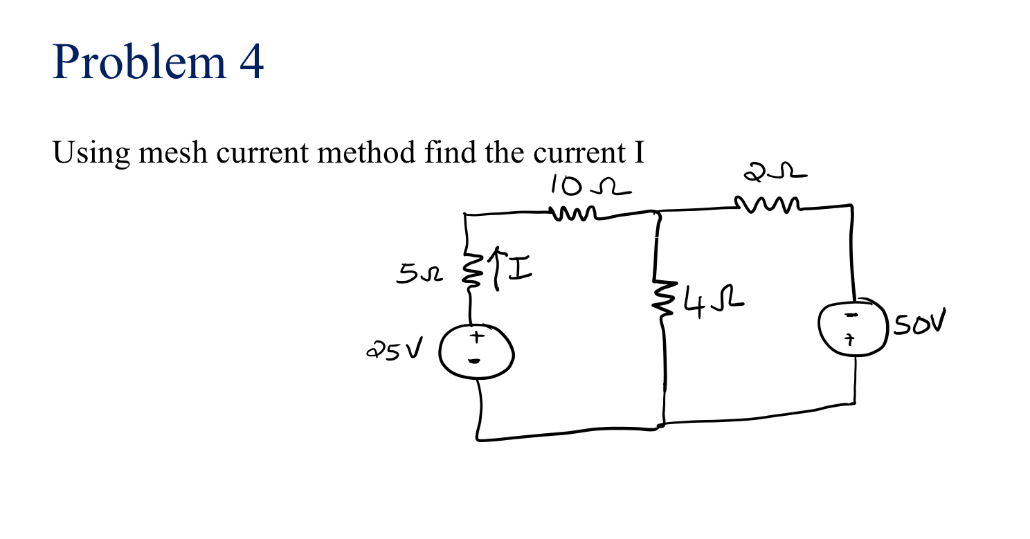 Solved Problem 4Using mesh current m+1-nd ﻿f:nd th | Chegg.com