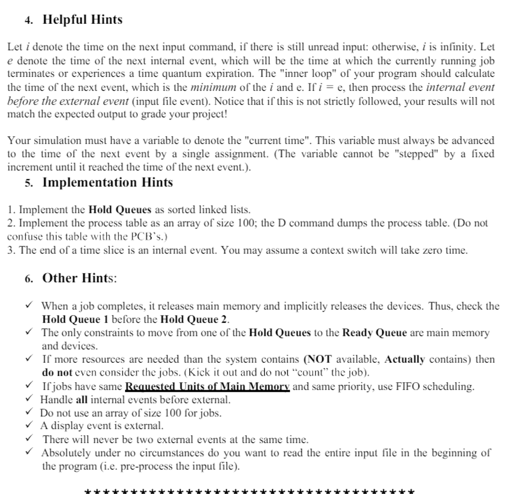 Solved for an operating systems project using java, how can | Chegg.com