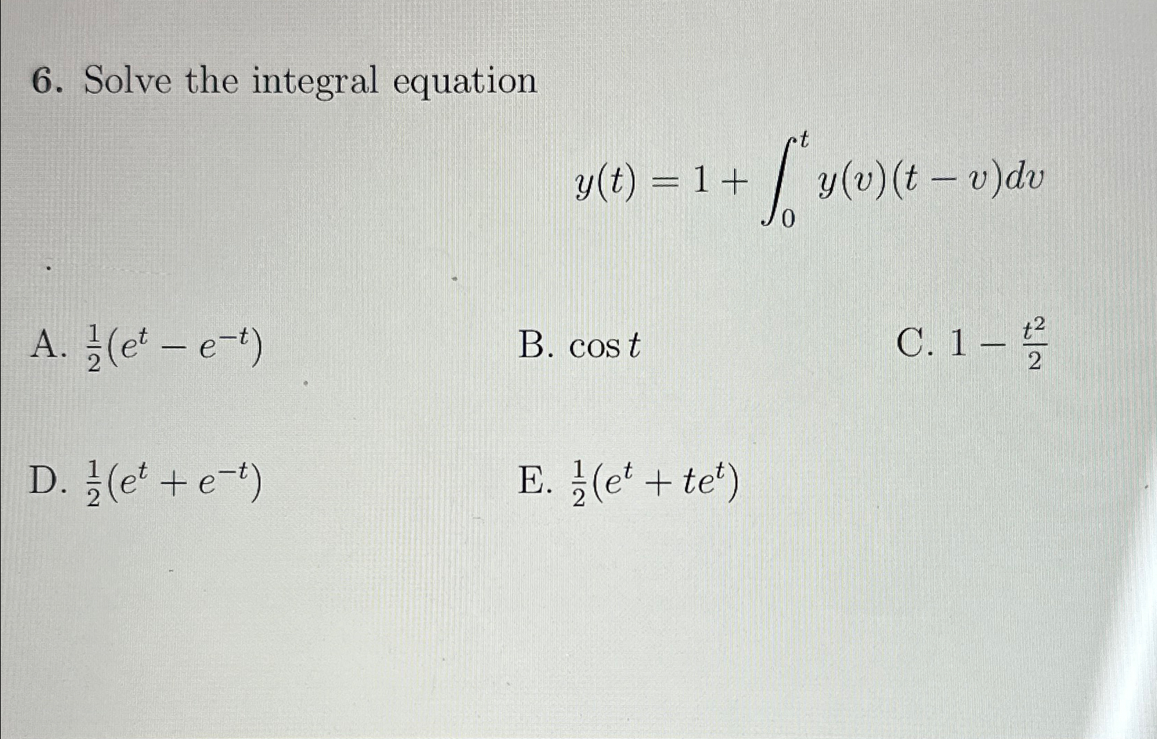 Solve the integral | Chegg.com