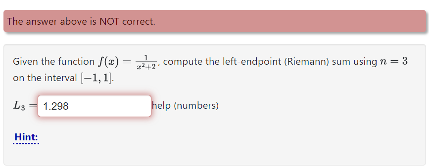Solved Given the function f(x)=1x2+2, ﻿compute the | Chegg.com