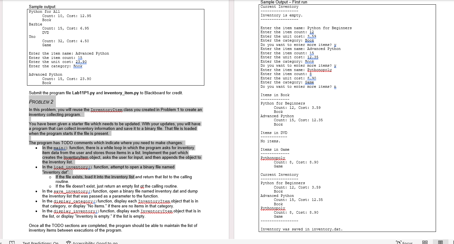 Solved Replace the TODO sections with the correct codedef | Chegg.com