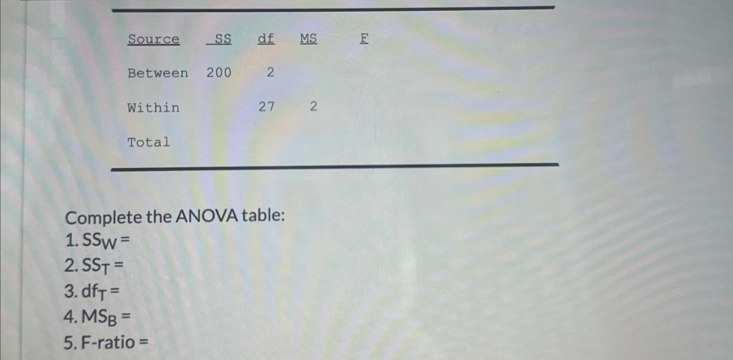 Solved Question | Chegg.com