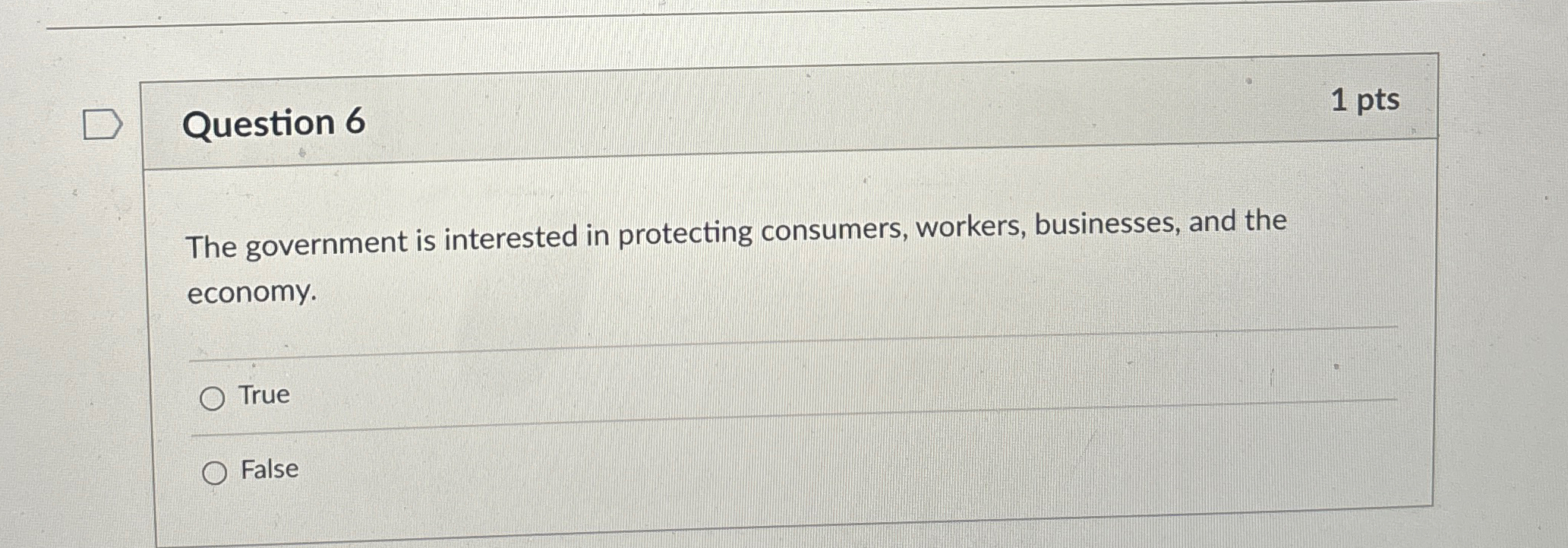 Solved Question 61 ﻿ptsThe government is interested in | Chegg.com