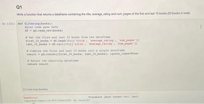 Solved Lab 8: Essential Pandas Operations In this lab, you | Chegg.com Solved Lab 8: Essential Pandas Operations In this lab, you | Chegg.com