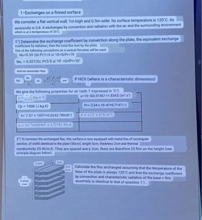 Solved 2) To increase the exchanged flux, this surface is | Chegg.com