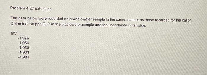 Solved Lineąr Least Squares 4-27. A straight line is drawn | Chegg.com