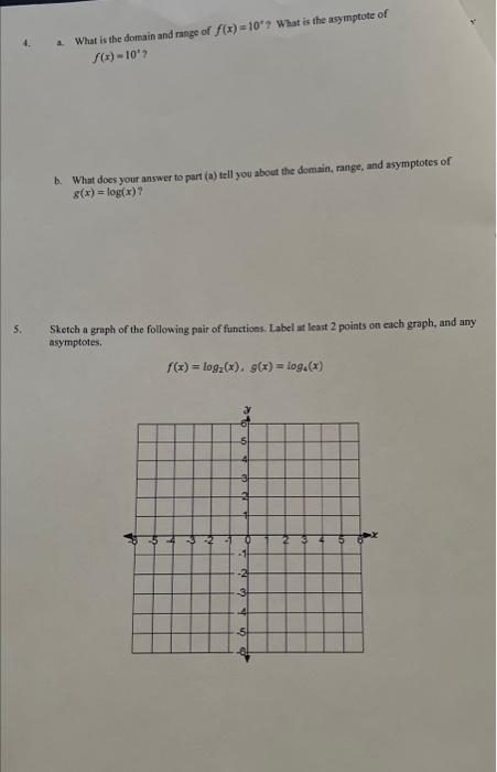Solved 1. a. Describe the behavior of the function f(x)=ex | Chegg.com