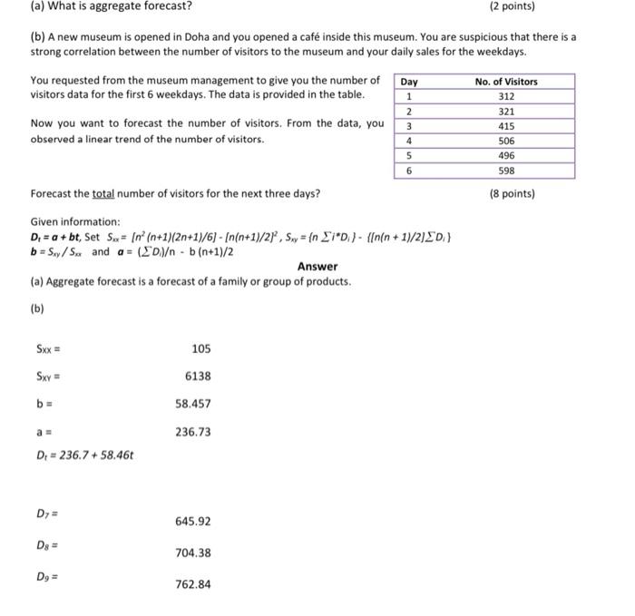 Solved (b) A new museum is opened in Doha and you opened a | Chegg.com