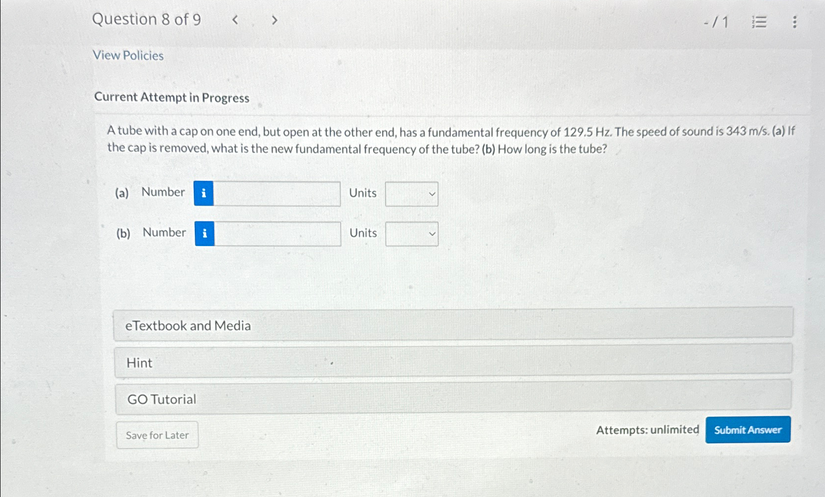 Solved Question 8 ﻿of 9View PoliciesCurrent Attempt in | Chegg.com