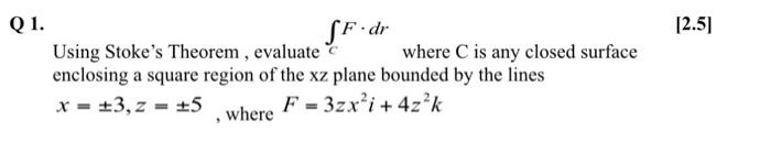 Solved 1. Using Stoke's Theorem, evaluate ∫CF⋅dr where C is | Chegg.com