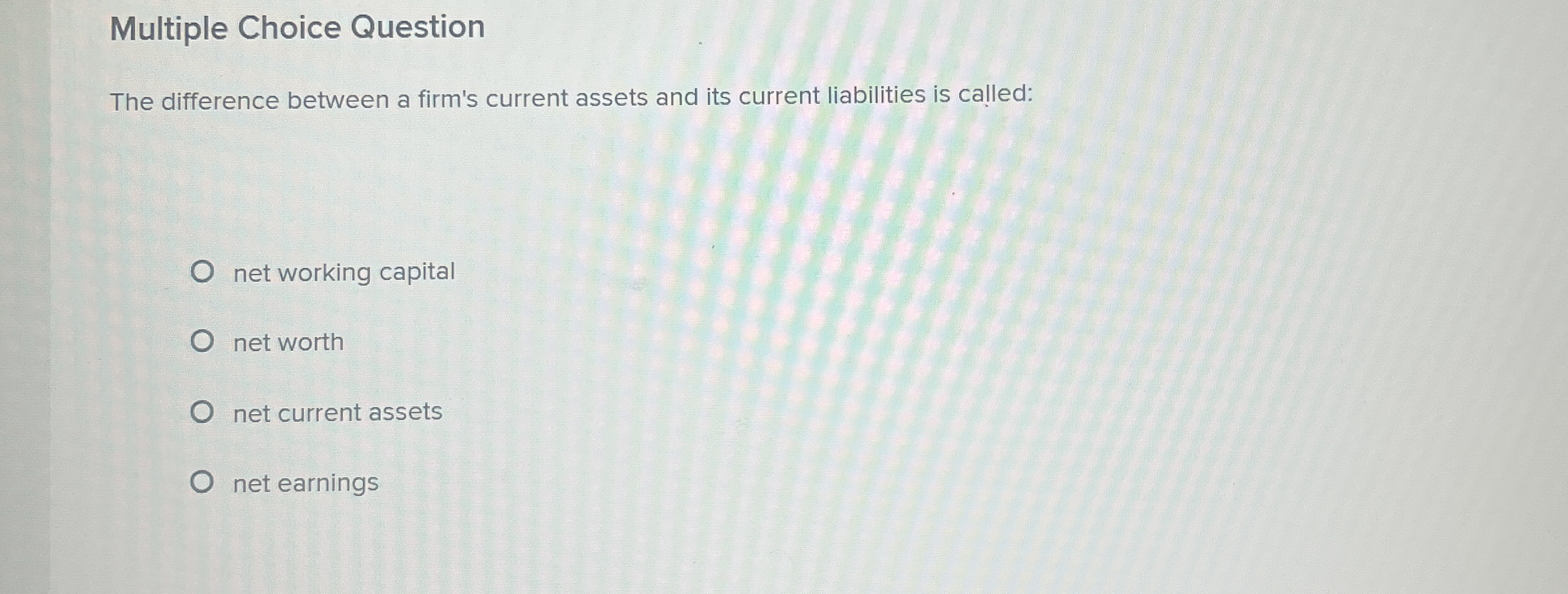 Solved Multiple Choice QuestionThe difference between a | Chegg.com