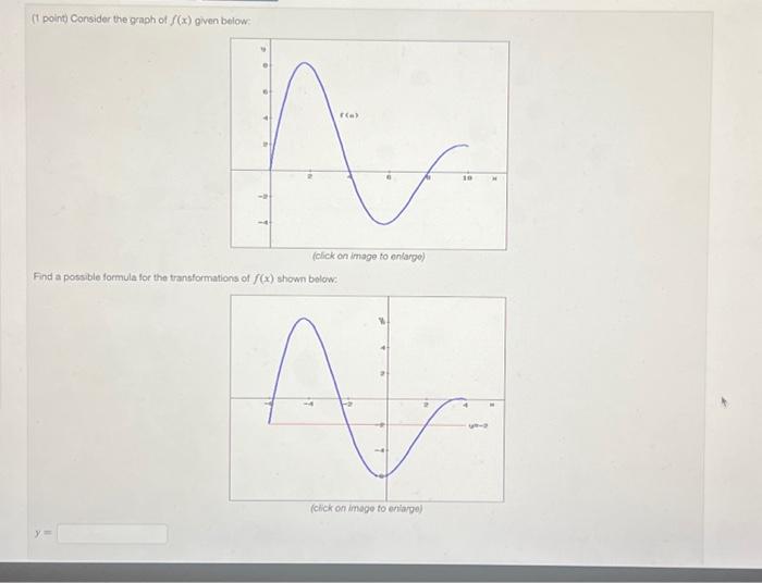 Solved (1 point Consider the graph of f(x) given below: Find | Chegg.com