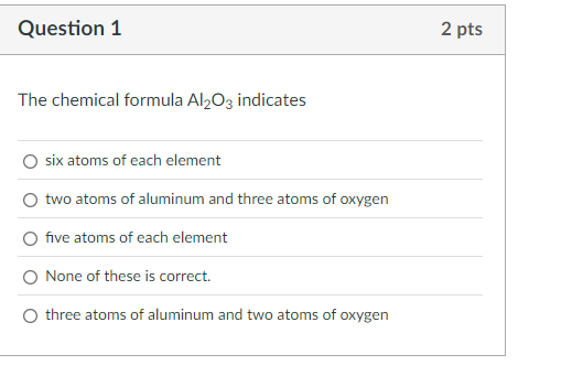 Solved Question 1The chemical formula | Chegg.com